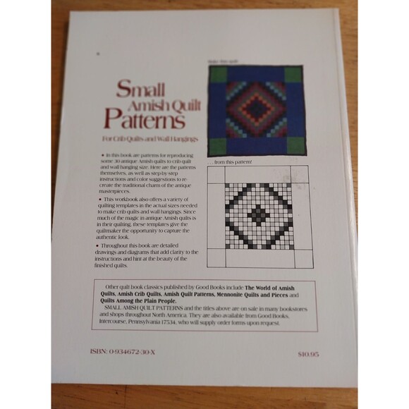 Accents | Small Amish Quilt Patterns For Crib Quilts And Wall Hangings ...